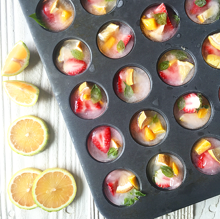 Summer Beverage Ice Cubes – Greens & Fries